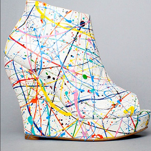 Jeffrey Campbell | Shoes | Jeffrey Campbell Paint Wedge | Poshmark